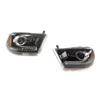 China For 13-18 Dodge Ram 2500 3500 Factory Style Black LED DRL Projector Headlamp 68274985AC 68274984AC Brand FARPREEY for sale