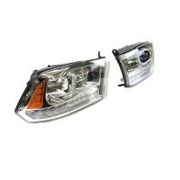 China For 16-18 RAM with Dual Function Halogen Projector Lamp Headlight Assembly 68324941AA 68324940AA Brand FARPREEY for sale