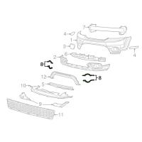 China FARPREEY 68223778AA 68223779AA Left and Right Front Fog Light Trim Fog Light Frame, Suitable for 2014-2020 Dodge Journey for sale