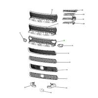 China FARPREEY 68417502AA Front Bumper Grille, Suitable for 2019-2023 Dodge Charger for sale