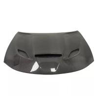 China For 2015-21Dodge Charger SRT Hellcat Style Carbon Fiber Front Hood Bonnet with Vents for sale