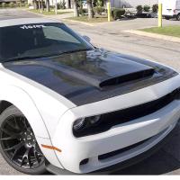 China For 2008-21 Dodge Challenger Demon Style Carbon Fiber Front Hood Bonnet with Vents for sale