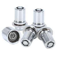China Wheel Lock Nut Kit for 2009-2013 Toyota Corolla Chrome Plated M12x1.5 Wheel Lock Nut 00276-00901 Brand FARPREEY for sale