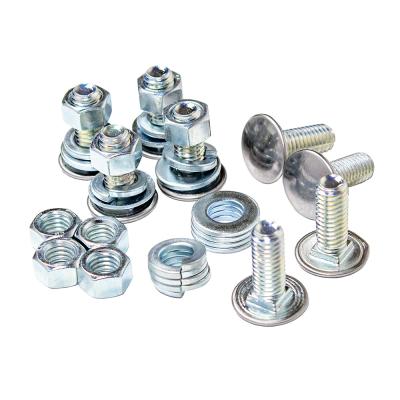 China Chrome Bumper Bolts 5/16-18 X 7/8 Inch Round Head Kit with Nuts and Washers for sale