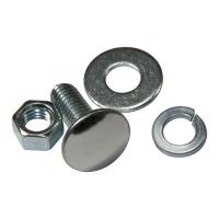 China Chrome Bumper Bolts 5/16-18 X 7/8 Inch Round Head Kit with Nuts and Washers for sale