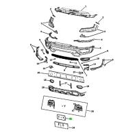 China FARPREEY 68274219AD 68274215AE 68274226AD Licence Plate Bracket for 2019-2023  RAM 1500 for sale