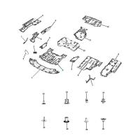 China Lower Engine Guard 68489769AA 68227425AD for 2017-2023 Chrysler Pacifica Voyager Brand FARPREEY for sale