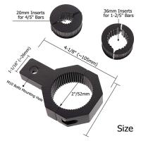 China Y-shaped Outdoor Off-road SUV Motorcycle LED Light Mounting Bracket, Suitable for Tubes with Diameters of 0.75