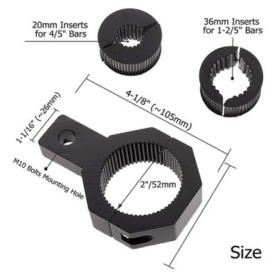 China Y-shaped Outdoor Off-road SUV Motorcycle LED Light Mounting Bracket, Suitable for Tubes with Diameters of 0.75