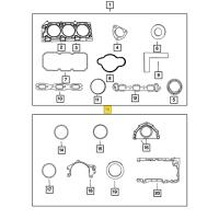 China 68002252AA 5139561AC Lower Engine Gasket Set Pure and Original  for 2006-2011 Chrysler 300  DODGE Charger Challenger 3.5L for sale