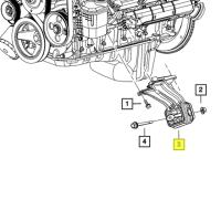 China FARPREEY 68137448AA Engine Mount Left Side for 2013-2018 RAM 2500 3500 for sale