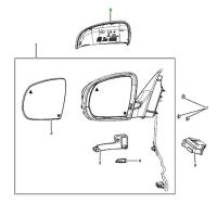China FARPREEY 68228908AA 68228909AA Left and Right Rearview Mirror Covers, Suitable for 2014-2021 Jeep Cherokee for sale