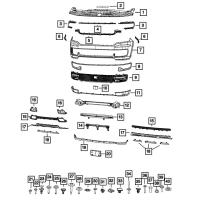 China FARPREEY 68551935AA Front Bar Bright Strip for 2022-2023 Jeep Grand Wagoneer for sale