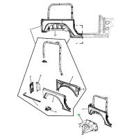 China FARPREEY 55157127AH 55157126AH Right LeftRear Fender Liner for 2007-2018 JEEP Wrangler for sale