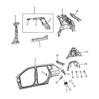 China FARPREEY Rear Fender Lining 53325800 53325799 68378619AA 68378618AA for JEEP Compass 2017-2022 for sale