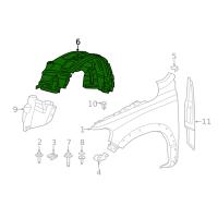 China FARPREEY 68275897AE 68275896AE Right Left Front Fender Liner for 2019-2023 RAM 1500 for sale