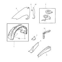 China FARPREEY 4857429AB 4857428AB Right Left Front Fender Liner for 2001-2003 Chrysler Town & Country for sale