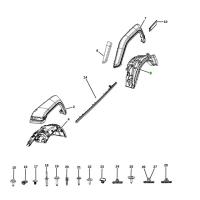 China Brand FARPREEY 68341321AA 68341320AA Right Left Rear Fender Liner for 2020-2023 JEEP Gladiator for sale