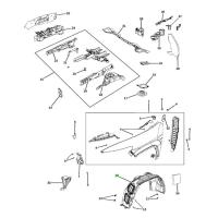 China FARPREEY Right Left 68209681AD 68209680AD Front Fender LINER for 2014-2018 JEEP Cherokee for sale