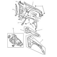 China FARPREEY 55136229AB 55136228AB Right Left Front Fender LINER for 2000-2003 JEEP Grand Cherokee for sale