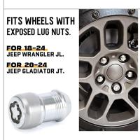China Wheel Lock Lug Nut Kit with Key 82215711 Replacement for 2018-2023Jeep Wrangler JL Gladiator JT Brand FARPREEY for sale