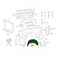 China Rear Fender Liner  Right Left 68443429AD 68443428AD for 2021-2023 RAM 1500 Brand FARPREEY for sale