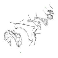 China Front Fender Liner Right Side Left Side 68084288AF 68084289AF for 2011-2013 Chrysler 300 Brand FARPREEY for sale
