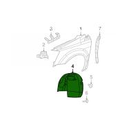 China Front Fender Liner Right Side Left Side 5113095AD 5113094AD for 2008-2020 Dodge Grand Caravan Town & Country Brand FARPREEY for sale