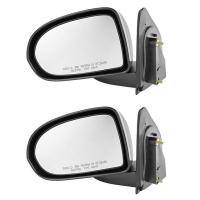 China For Jeep Compass Door Mirrors 2007-2010 Manual Non Heated Textured Clear Black Folding Parts 5115040AJ 5115041AJ Brand FARPREEY for sale