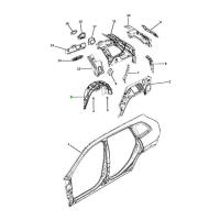 China Rear Fender Liner  Right Left 68287929AD 68287928AD for JEEP Cherokee 2019-2022 Brand FARPREEY for sale