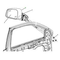 China Rear View Mirror Left and Right 5SG36AXRAE  5SG37AXRAE for 2014-2016 JEEP Grand Cherokee Brand FARPREEY for sale