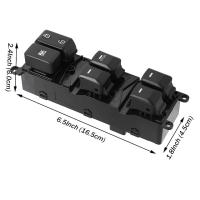 China FARPREEY 93570-1W155 Front Left Driver Side Power Window Main Switch for 2011-2018 Kia Rio for sale