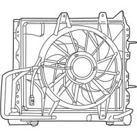 China FARPREEY 5017407AB Radiator Fan Assembly  for 2001-2002 Chrysler Pt Cruiser for sale