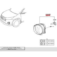 China Front Bumper Fog Lamp No Plastic Holder or Bulb.81210-0D100 81220-0D100 for 2013-2023 toyota Corolla Levin Brand FARPREEY for sale