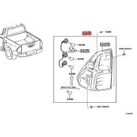China Tail Lights Rear Left and Right No Bulb 81550-0K260 81560-0K261 for 2015-2018 Toyota HILUX REVO Brand FARPREEY for sale