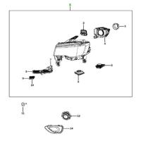 China Headlight Assembly Left and Right 68144708AM  68144709AN for 2014-2015 JEEP Grand Cherokee Brand FARPREEY for sale