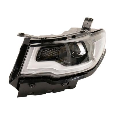 China Headlight Assembly Left and Right 55112717AC 55112716AC For2017-2018 JEEP Compass Brand FARPREEY for sale
