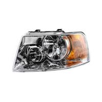 China Automotive Lighting System for 2003-2006 Ford Expedition Chrome Housing Amber Side Bumper Headlight Lamp 6L1Z13008AA for sale