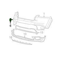 China FARPREEY 5NJ61TZZAC Front Bumper Tow Hook Cover, Suitable for 2014-2018 Jeep Cherokee for sale