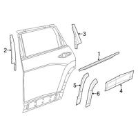 China FARPREEY 1UW92RXFAD 1UW93RXFAD Rear Wheel Arches, Suitable for 2014-2023 Jeep Cherokee Models. for sale