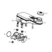 China FARPREEY 4683656AB Brake Master Cylinder Cover Oil Cap for 1994-2020 Jeep Dodge RAM for sale