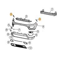 China 68244509AB 68244508AB Left Right Front Bumper Plastic Bracket Trim Support for 2017-2021 Jeep Compass for sale