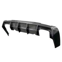 China Big Fin Style Carbon Fiber Rear Bumper Lip Diffuser Lip for Dodge Challenger Hellcat 15-19 for sale