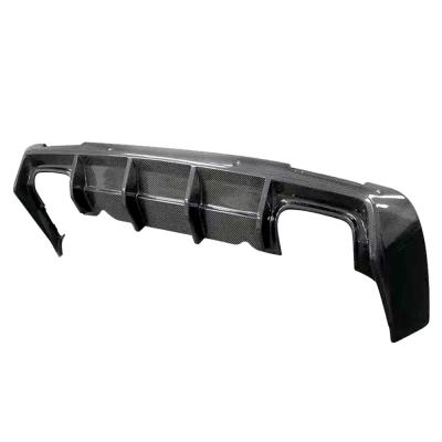 China Big Fin Style Carbon Fiber Rear Bumper Lip Diffuser Lip for Dodge Challenger Hellcat 15-19 for sale