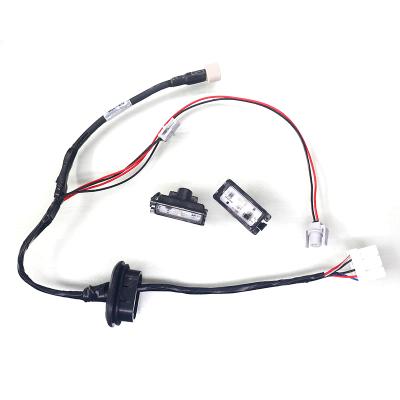China FARPREEY 68225282AA, 68225287AA, 68360247AA LED rear license plate light wiring harness, suitable for 2014-2026 Jeep Grand Cherokee models. for sale