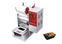 China SUS304 Table Top Tray Sealing Machine Roll Film for tray and bowl for sale