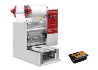 China OEM ODM Table Top Tray Sealing Machine Fast Food Tray Sealer for sale