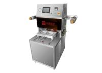 China 3Kw Vacuum Packaging MAP Tray Sealer Machine Lunch Plate Packing Machine Food Long Storage Time for sale