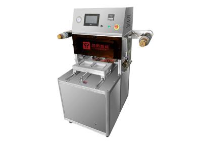 China 3Kw Vacuum Packaging MAP Tray Sealer Machine Lunch Plate Packing Machine Food Long Storage Time for sale