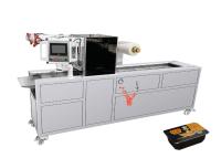 China 1400PCS/H SUS304 Lunch Plate Sealing Packing Machine For Supermarket for sale